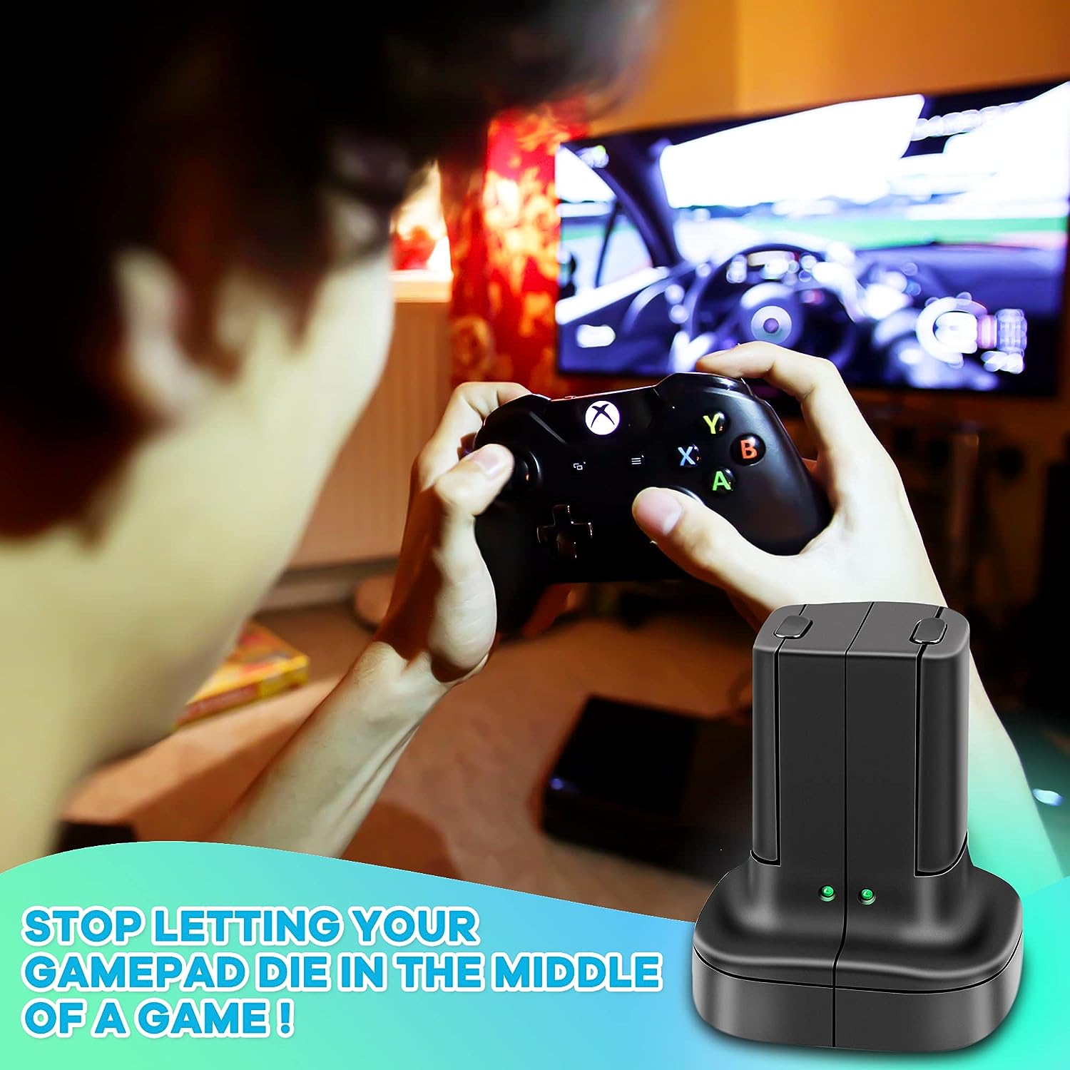 Statie de andocare, Zola®, pentru acumulatori XBOX 360, cu 2 ...
