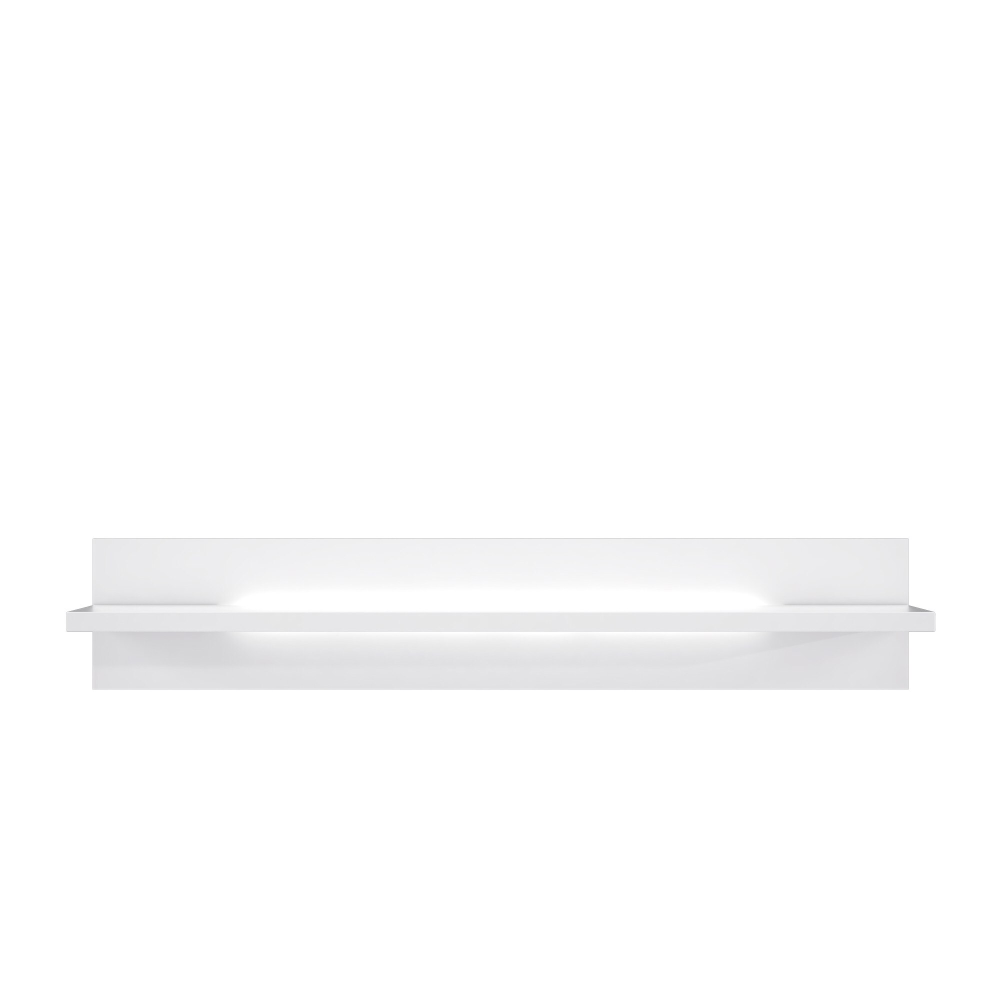 Polita L-Light Alb Si Alb Lucios, 140 Cm - eMAG.ro