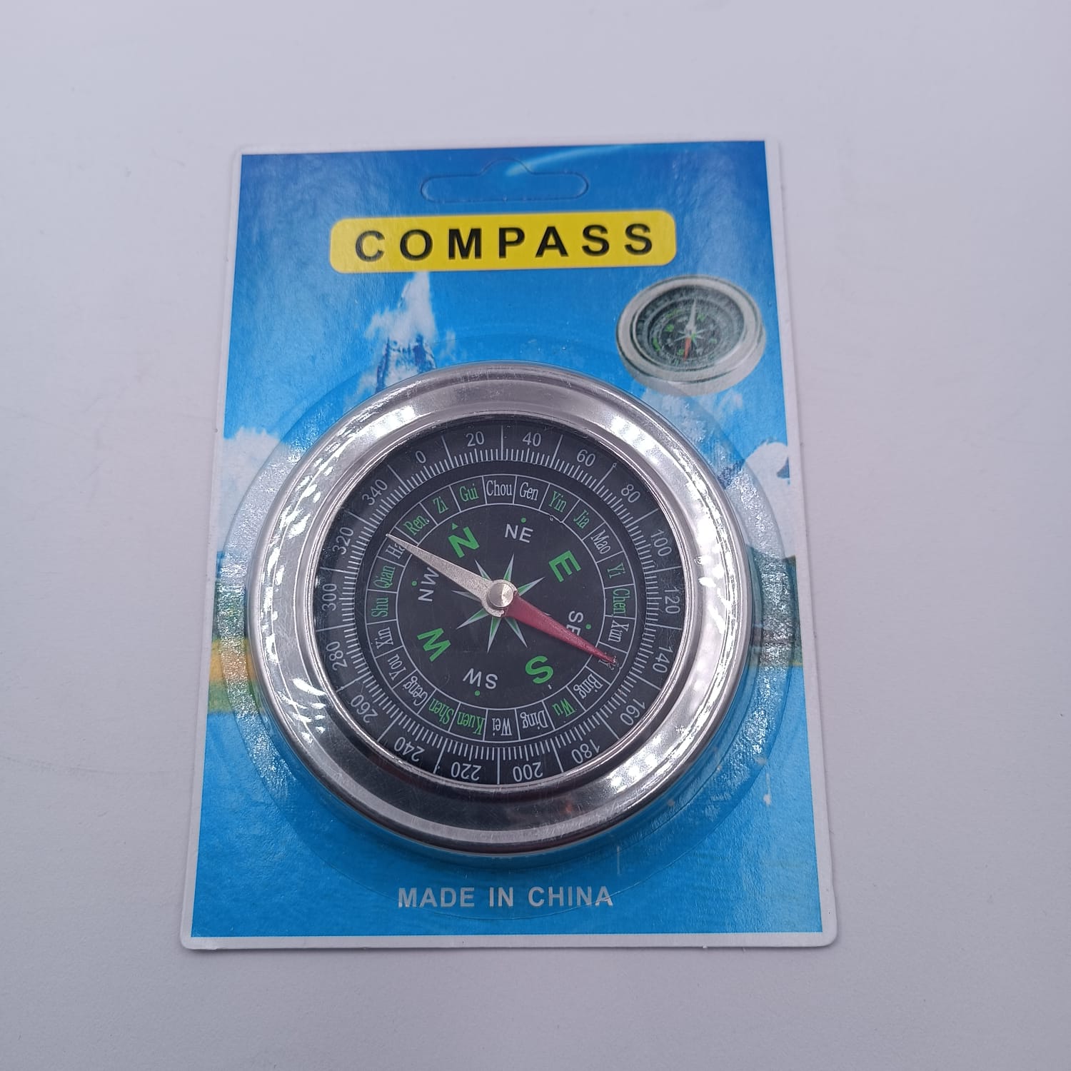Mini Busola de Buzunar, Drumetii, Camping, Aluminiu, 8 cm, Dalimag ...