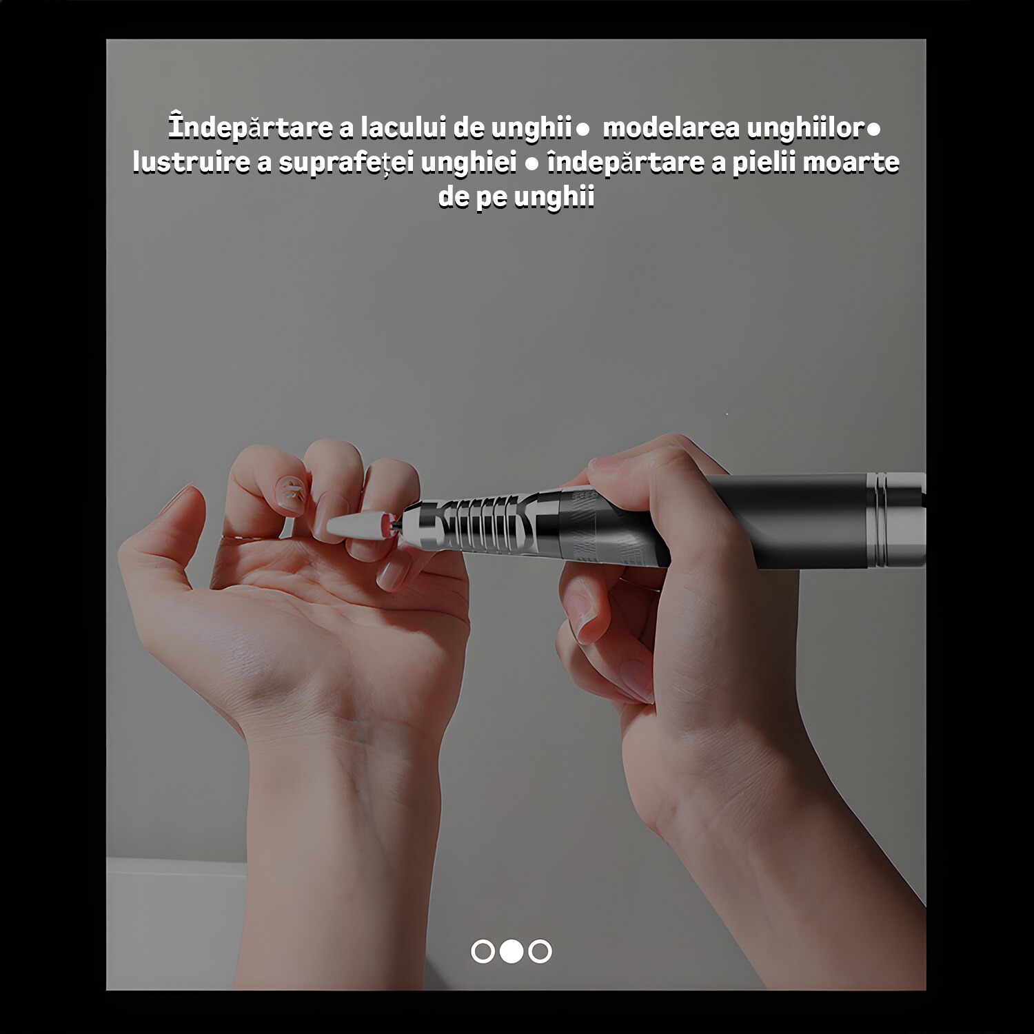 Freza unghii, Nivazo, 35000 RPM, ecran LCD touchscreen, acumulator ...