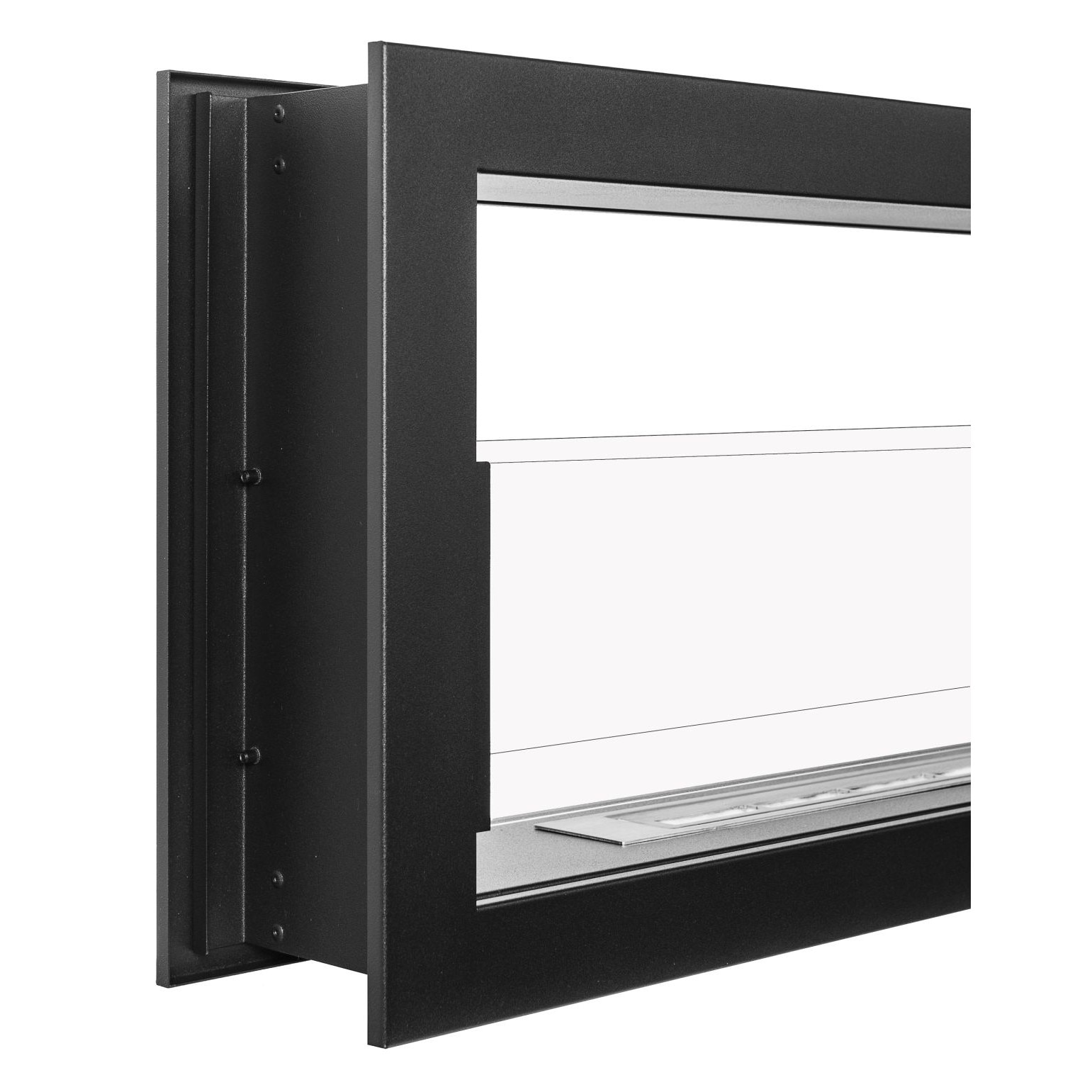 Biosemineu cu trecere pe doua fete DUAL cu doua geamuri. Semineu bio ...