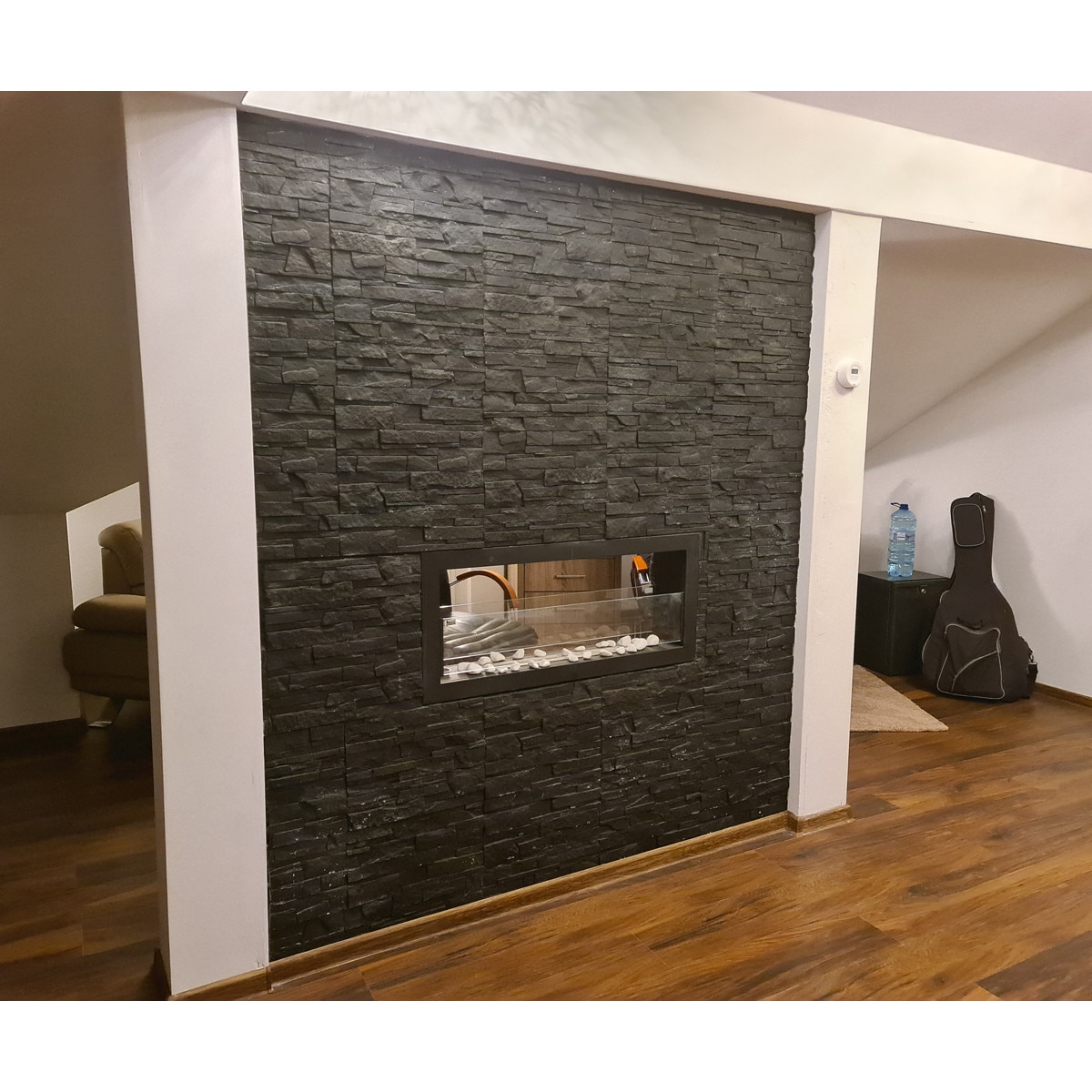 Biosemineu cu trecere pe doua fete DUAL cu doua geamuri. Semineu bio ...