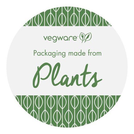 Set 1000 autocolante de etansare, Vegware, PLA, 45mm - eMAG.ro