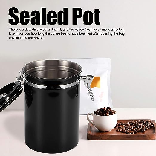 Recipient Etans din Otel Inoxidabil de 1.8L, pentru Cafea, cu Supapa de ...