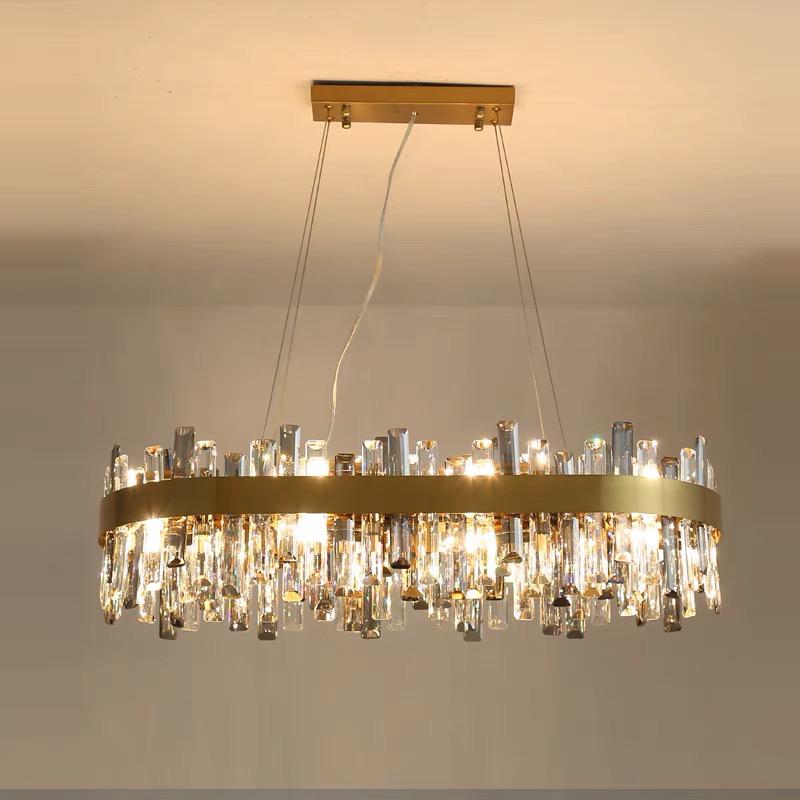 Candelabru echipat cu LED, 55W, tricolor, corp aluminiu, decoruri din ...