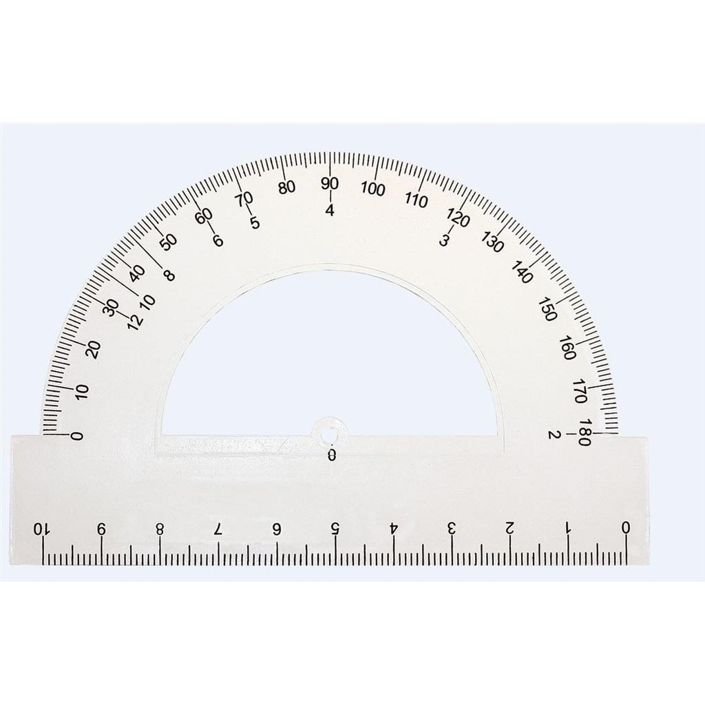 Raportor, Grand, 10cm, Transparent - eMAG.ro