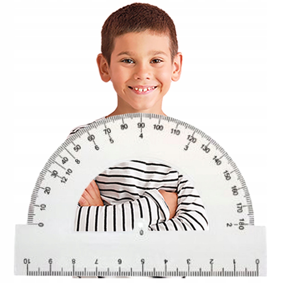 Raportor, Grand, 10cm, Transparent - eMAG.ro