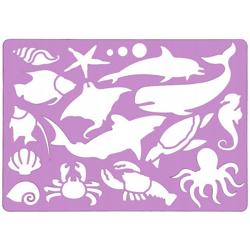 Sablon pentru desen, Koh-I-Noor, Model ocean - eMAG.ro