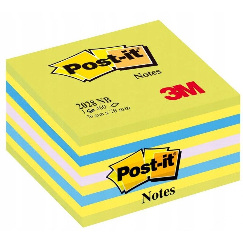 Set 450 note adezive, Post-it, 76 x 76 mm, Multicolor - eMAG.ro
