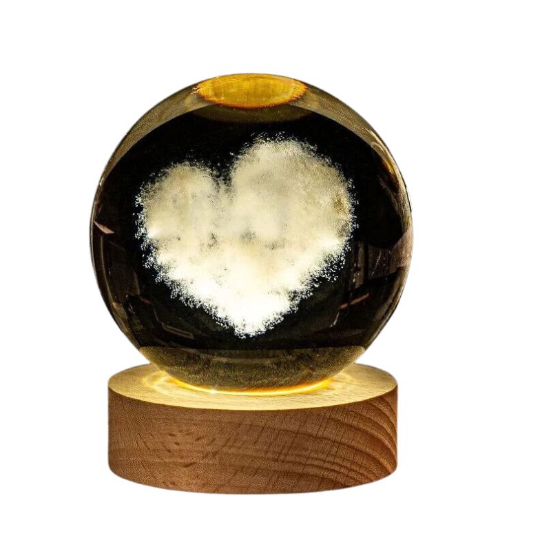 Glob de masa decorativ, Mindblower, interior Inima, lumina de veghe, 6 ...