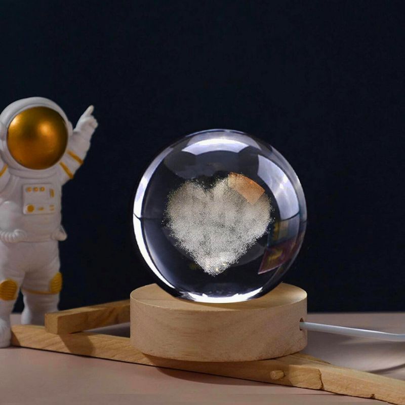 Glob de masa decorativ, Mindblower, interior Inima, lumina de veghe, 6 ...