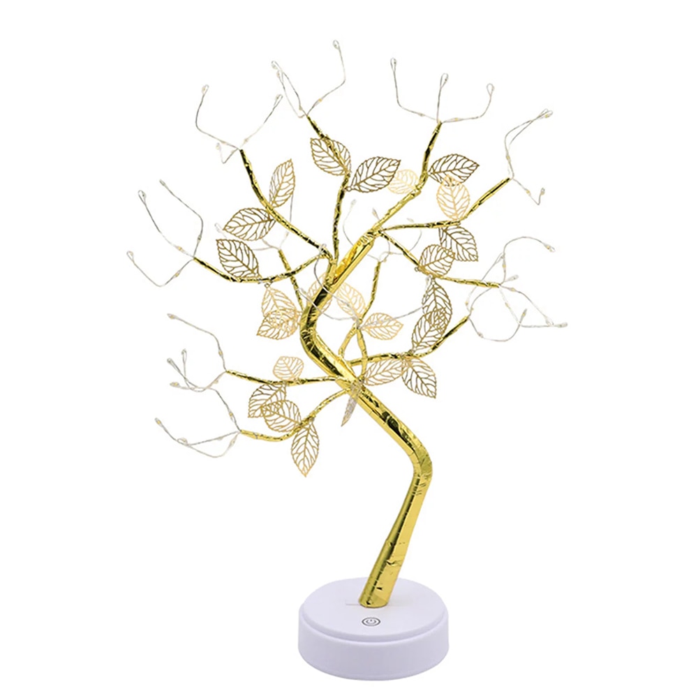 Lampa de veghe, GOGOU®, Model Copac, LED, Gypsophila, Lumina calda ...