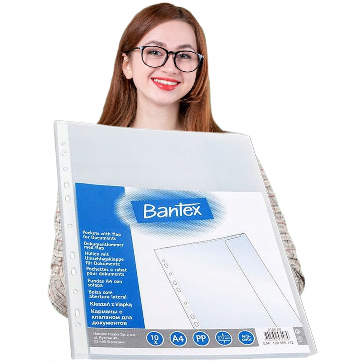 Set folii de protectie, Bantex, A4, Polipropilena, Transparent - eMAG.ro