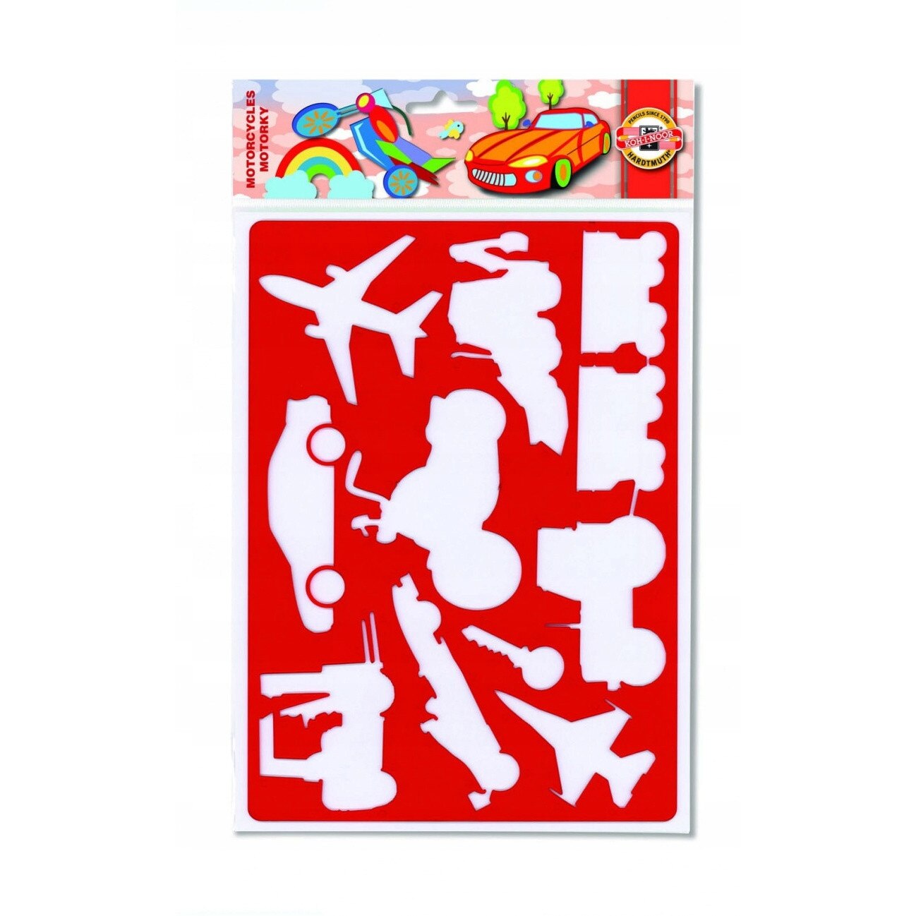 Sablon de desen, Plastic, Rosu - eMAG.ro