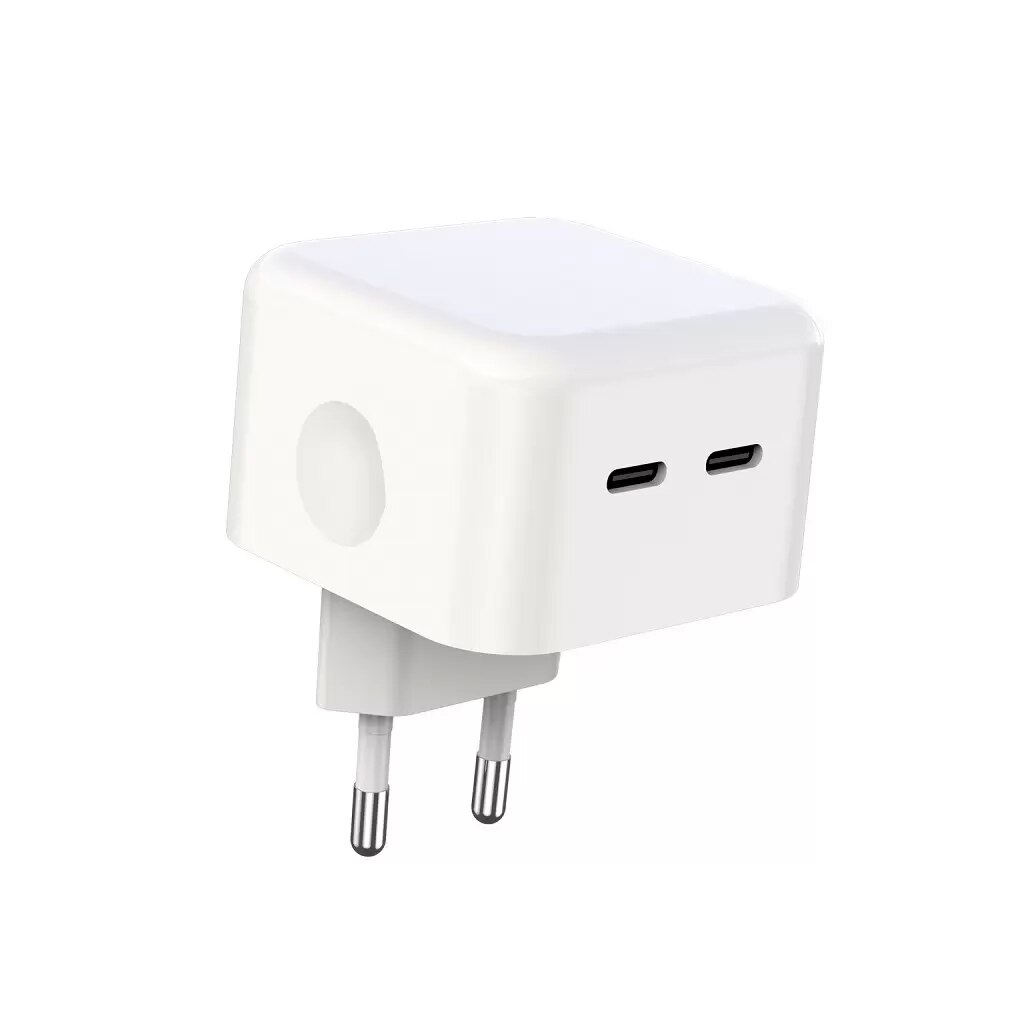 Adaptor incarcator, XO, 2xUSB-C, Alb - eMAG.ro