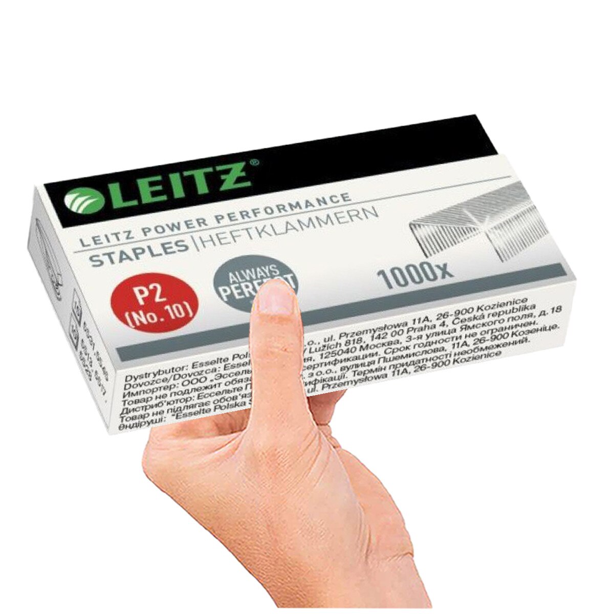 Set 1000 capse, Leitz, Otel, Argintiu - eMAG.ro