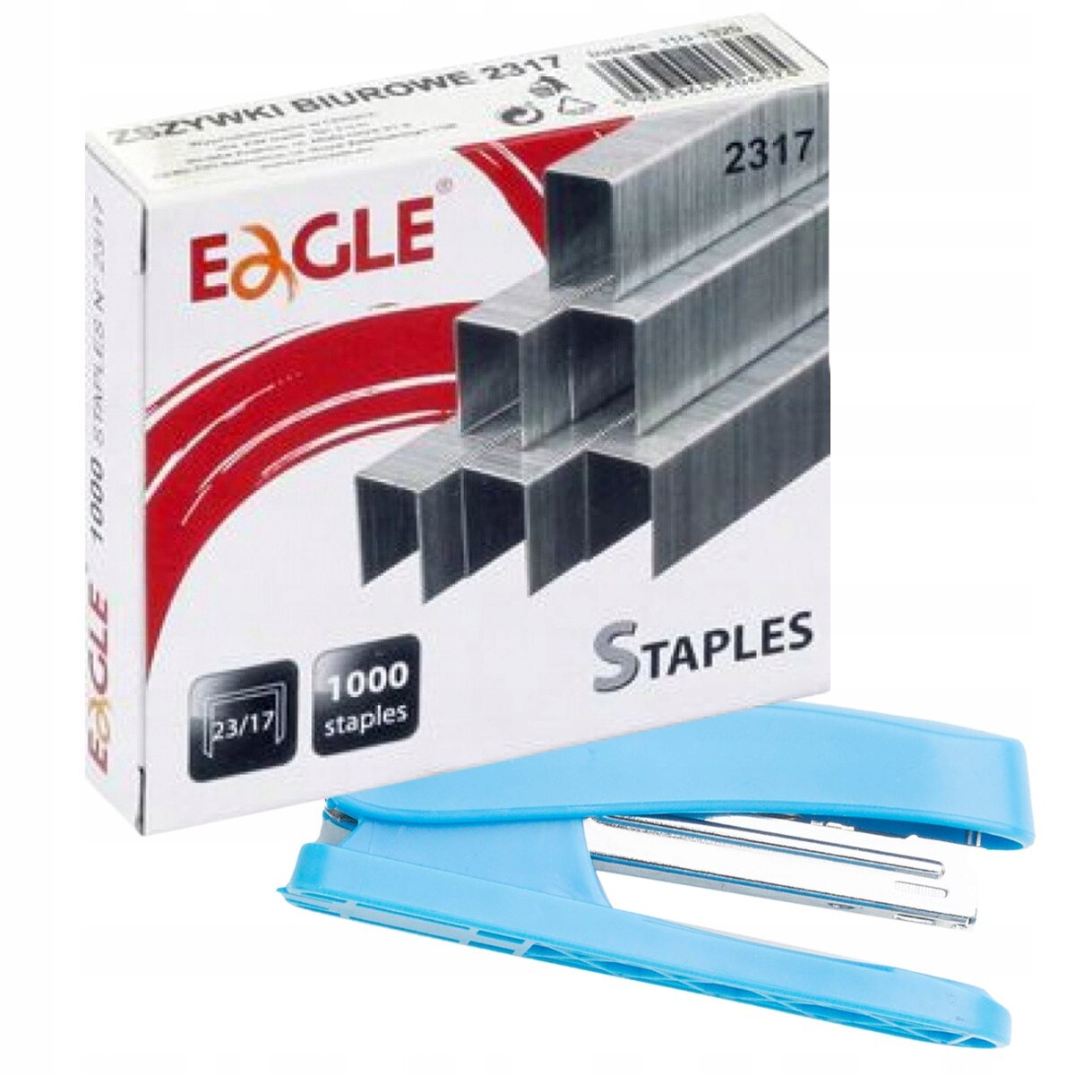 Set 1000 capse, Eagle, Otel, 23/17, Argintiu - eMAG.ro