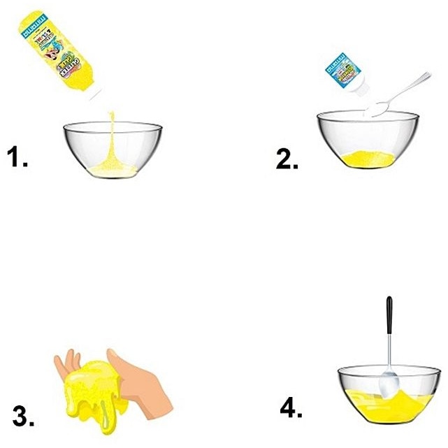 Kit Super Slime Mitama 10 piese, 2 slime-uri metalic si cu sclipici 100 ...