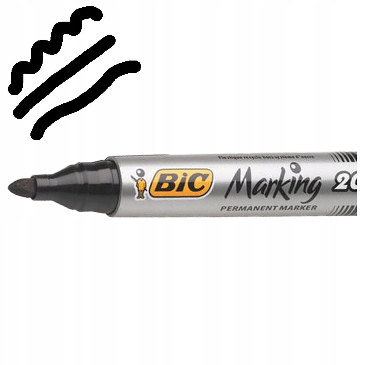 Marker, Bic, 1.7 mm, Negru - eMAG.ro