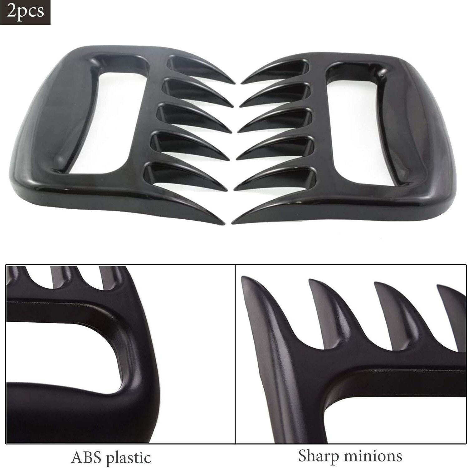 Set ustensile gratar, Sunmostar, Plastic, Negru - eMAG.ro