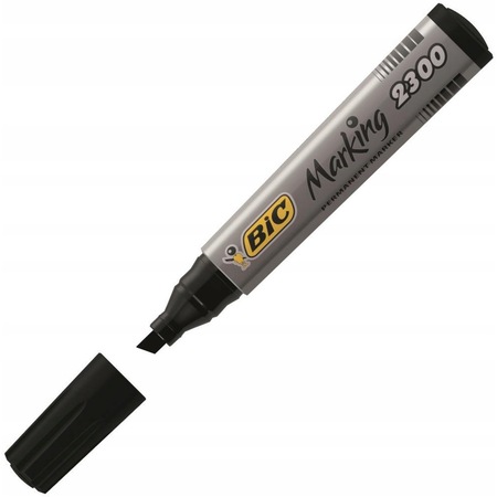 Marker permanent negru, Bic, Negru/Gri - eMAG.ro