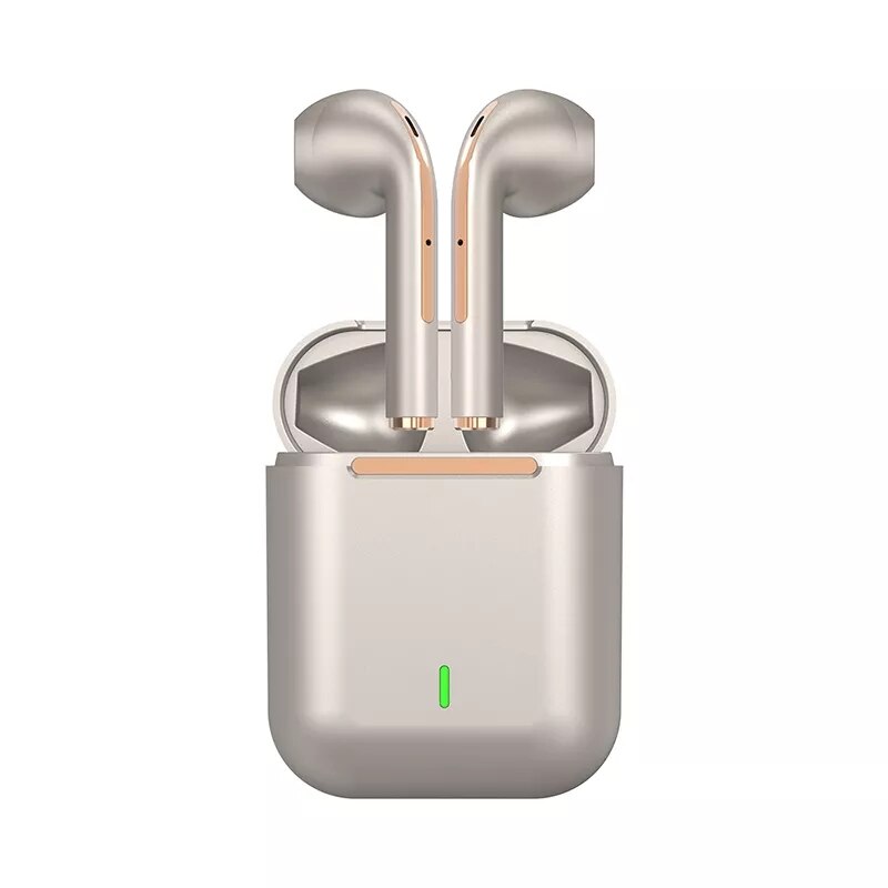 Casti Bluetooth wireless, Compatibile Android si iOS, Gold - eMAG.ro
