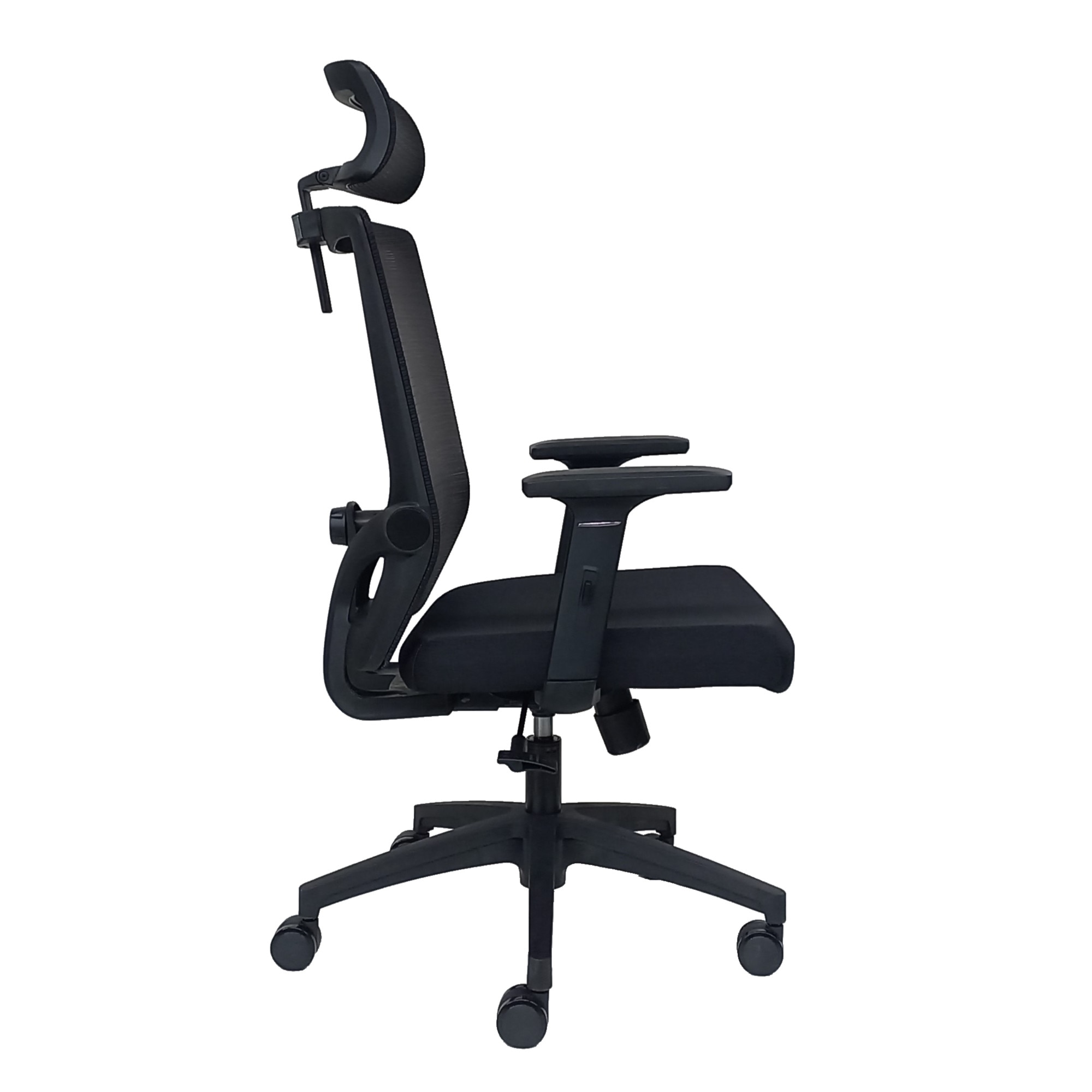 Scaun operational BRIGE, cu tetiera, Ergonomic, Mesh si Microfibra ...