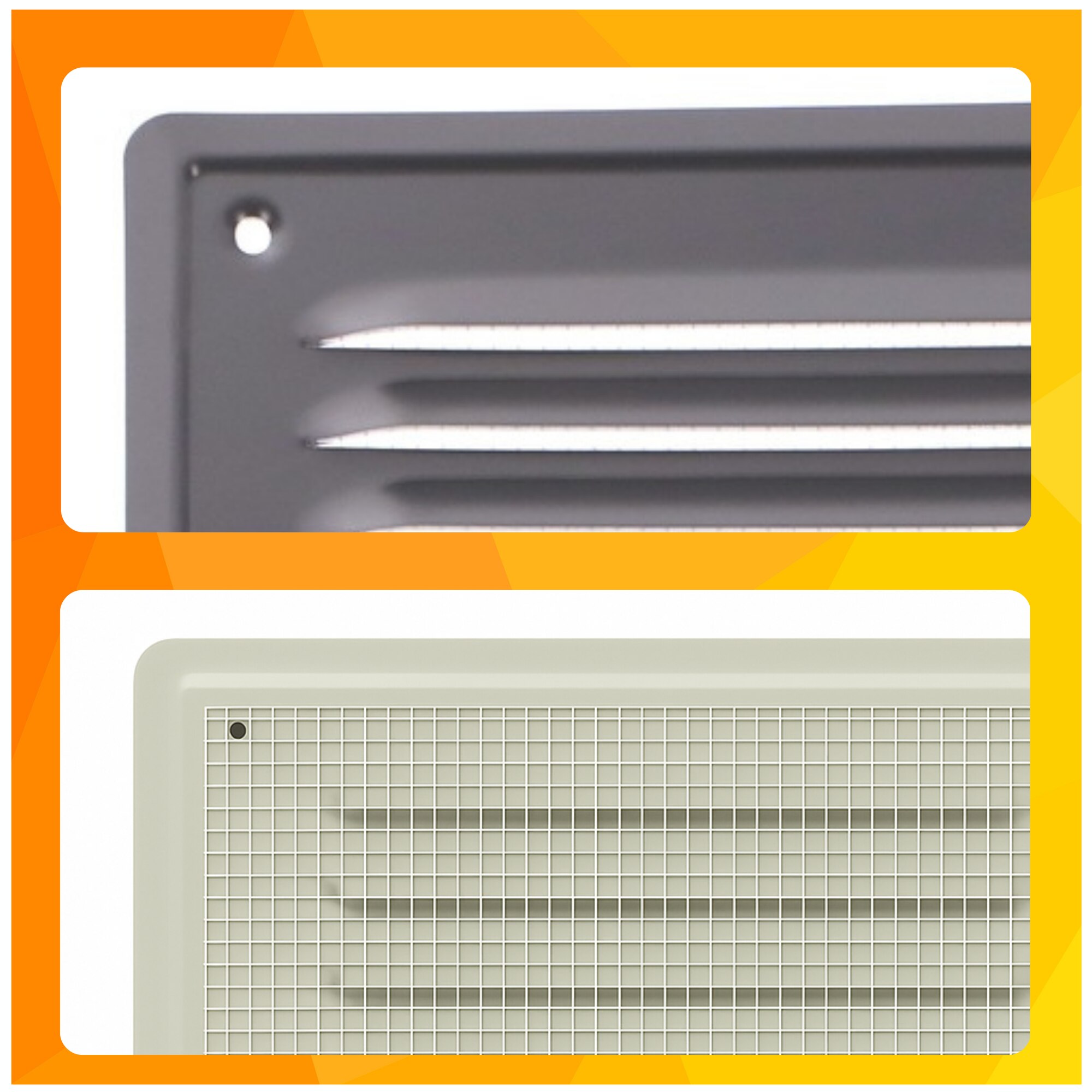 Grilaj De Ventilatie, Material Otel, Nervuri Inclinate Care Impiedica ...