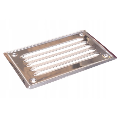 Grilaj de ventilatie, Inox,10 x 16.5 cm, Argintiu - eMAG.ro
