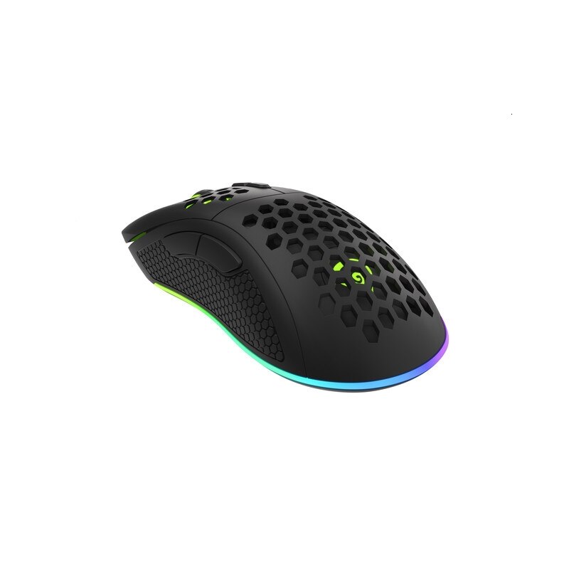 Mouse gaming, Genesis, USB, 8000 DPI, Iluminare LED, 7 butoane, Negru ...