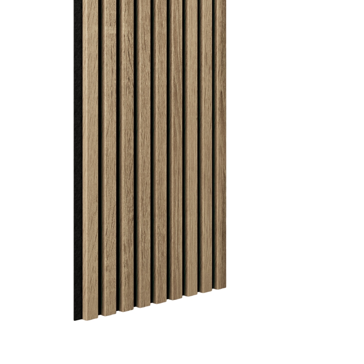 Riflaj decorativ de tip Panou Acoustic, Stejar Natur Saragossa, MDF ...