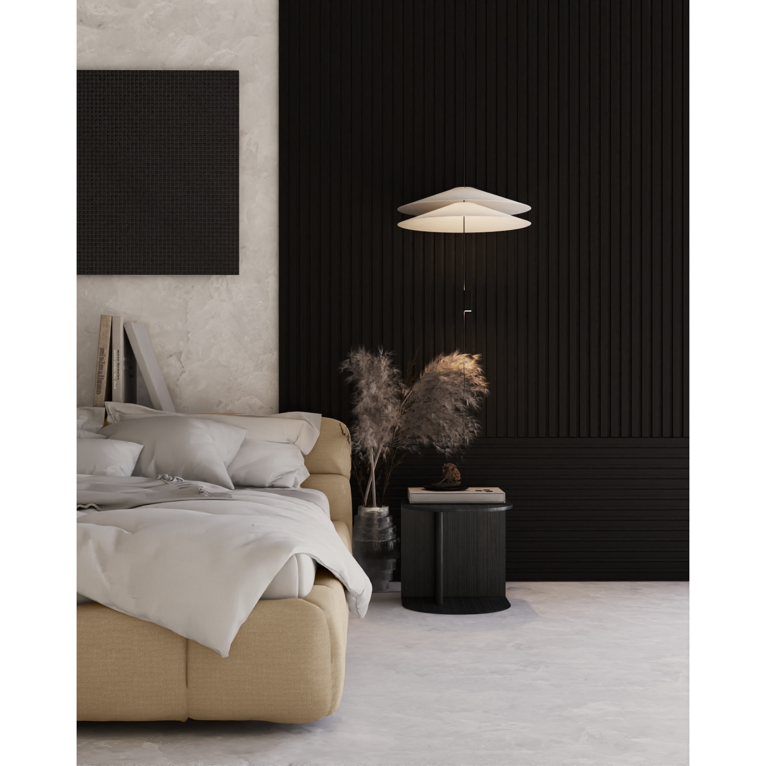 Riflaj MDF decorativ LDA PREMIUM de tip Panou Acoustic, Negru, 260x40 ...