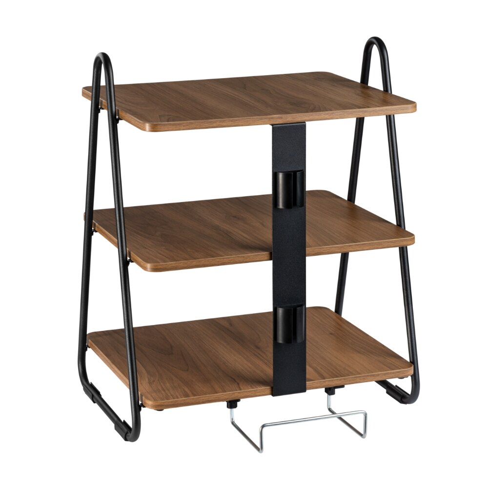 Etajera cu 3 rafturi, 440 x 433 x 535 mm, Negru/Nuc - eMAG.ro