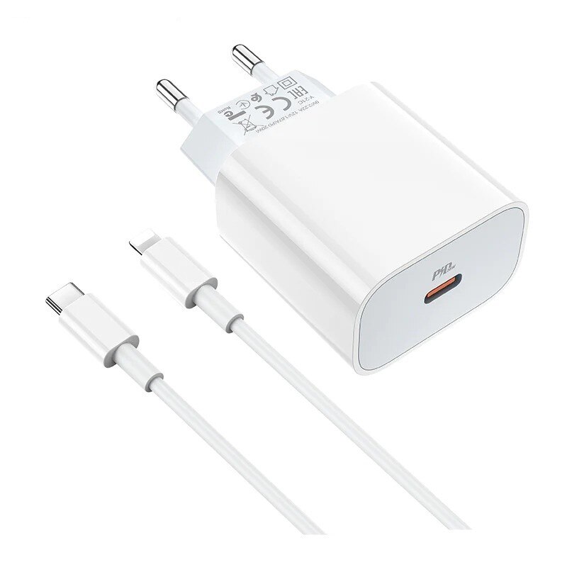 Incarcator retea PD 20W (USB-C) Fast Charge cu Cablu Lightning - eMAG.ro
