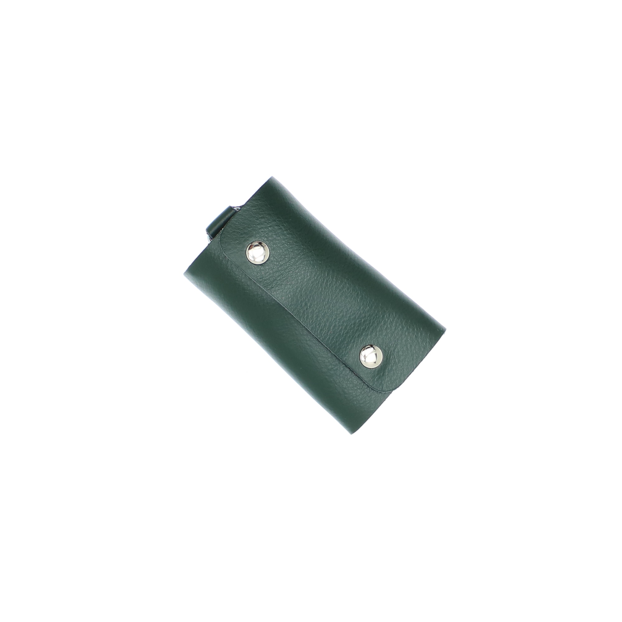 Port chei, Buticcochet, din piele naturala, 10x6 cm, Verde inchis ...