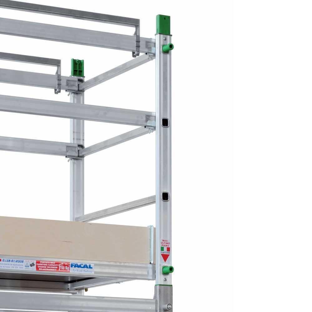 Schela mobila multifunctionala Facal Alumito, max 150 kg, 4.4 m ...