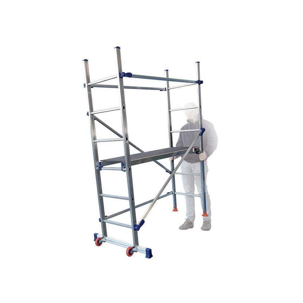 Schela mobila multifunctionala Facal P6, max 150 kg, 2.9 m, Aluminiu ...