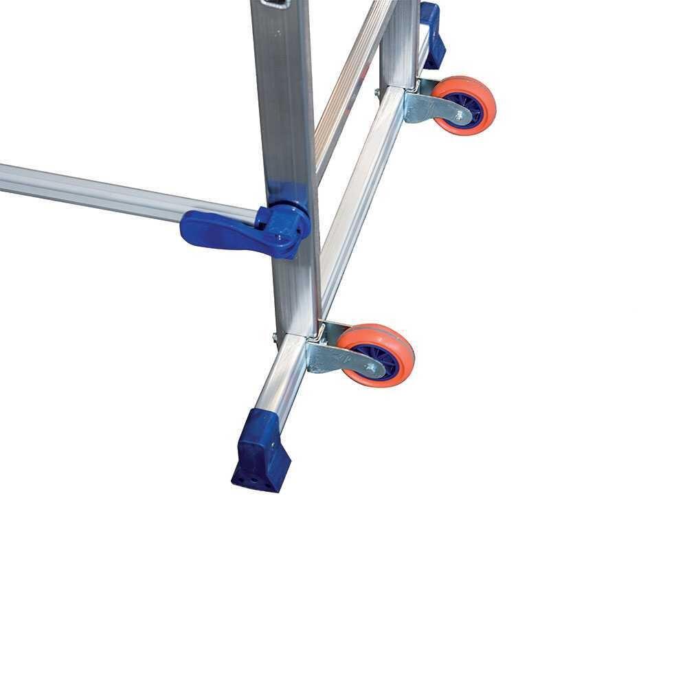 Schela mobila multifunctionala Facal P6, max 150 kg, 2.9 m, Aluminiu ...