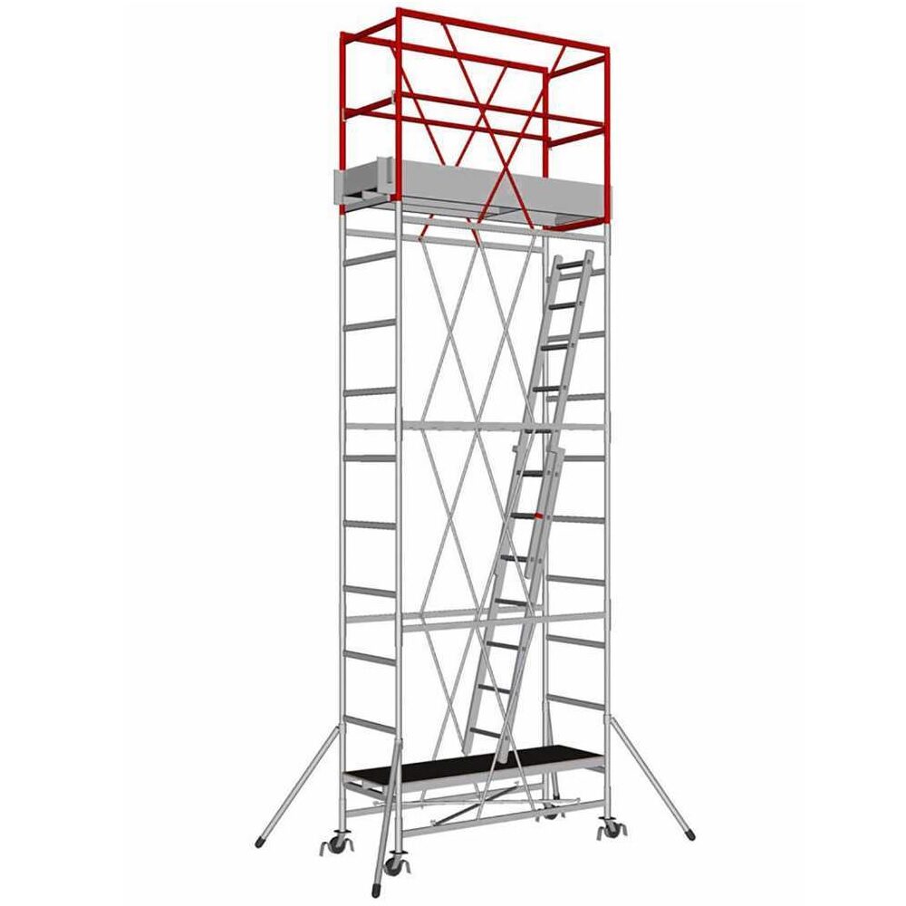 Schela mobila multifunctionala Svelt Cervino max 150 kg, 6.12 m, Otel ...