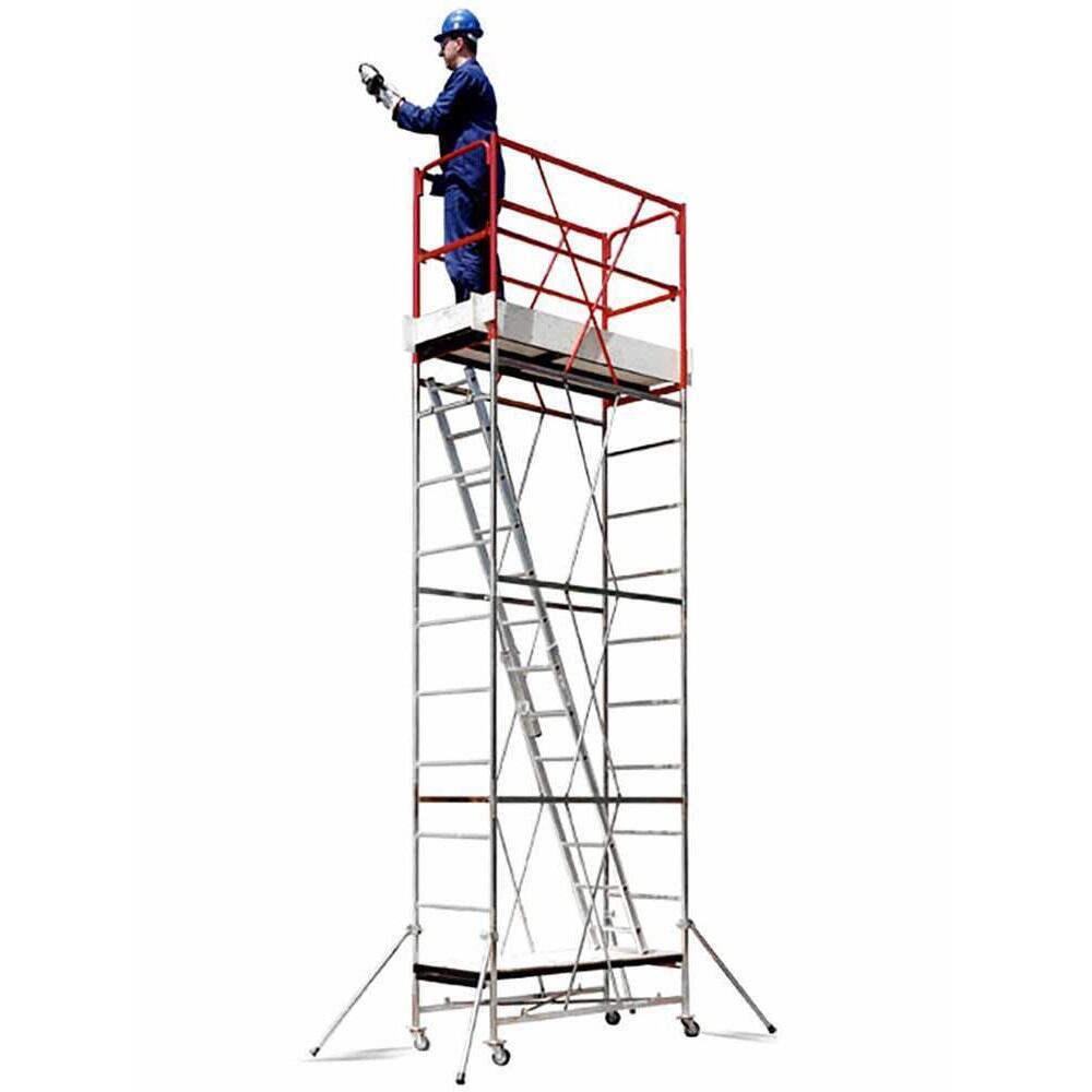 Schela mobila multifunctionala Svelt Cervino max 150 kg, 6.12 m, Otel ...