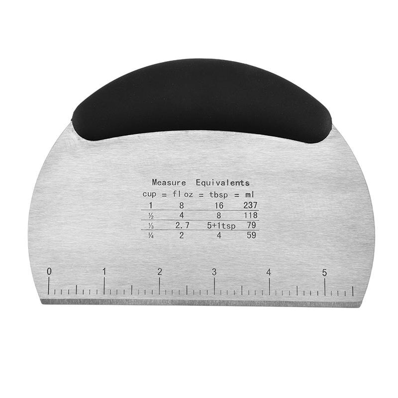 Racleta aluat, Sunmostar, Inox, 16 x 11.5 cm, 156 g, Argintiu/Negru ...