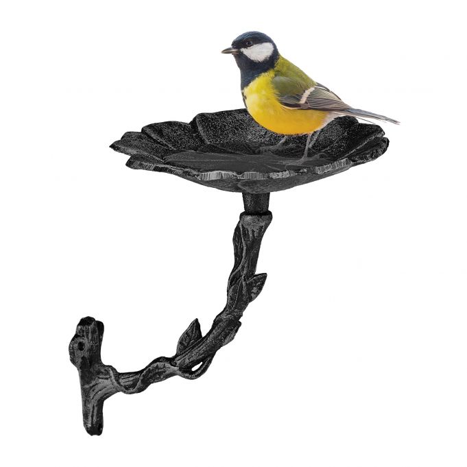 Fantana pentru pasari Relaxdays, gri, 21 x 17 x 22 cm - eMAG.ro