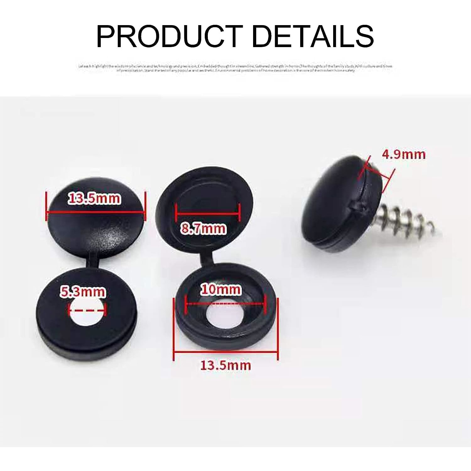 Set 200 capace pentru suruburi, Sunmostar, Plastic, Multicolor - eMAG.ro