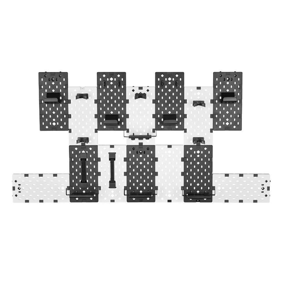 Organizator de perete pentru jocuri, 15 x 128 x 256 mm, Negru/Alb - eMAG.ro