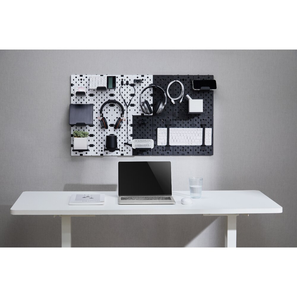 Organizator de perete pentru jocuri, 15 x 128 x 256 mm, Negru/Alb - eMAG.ro