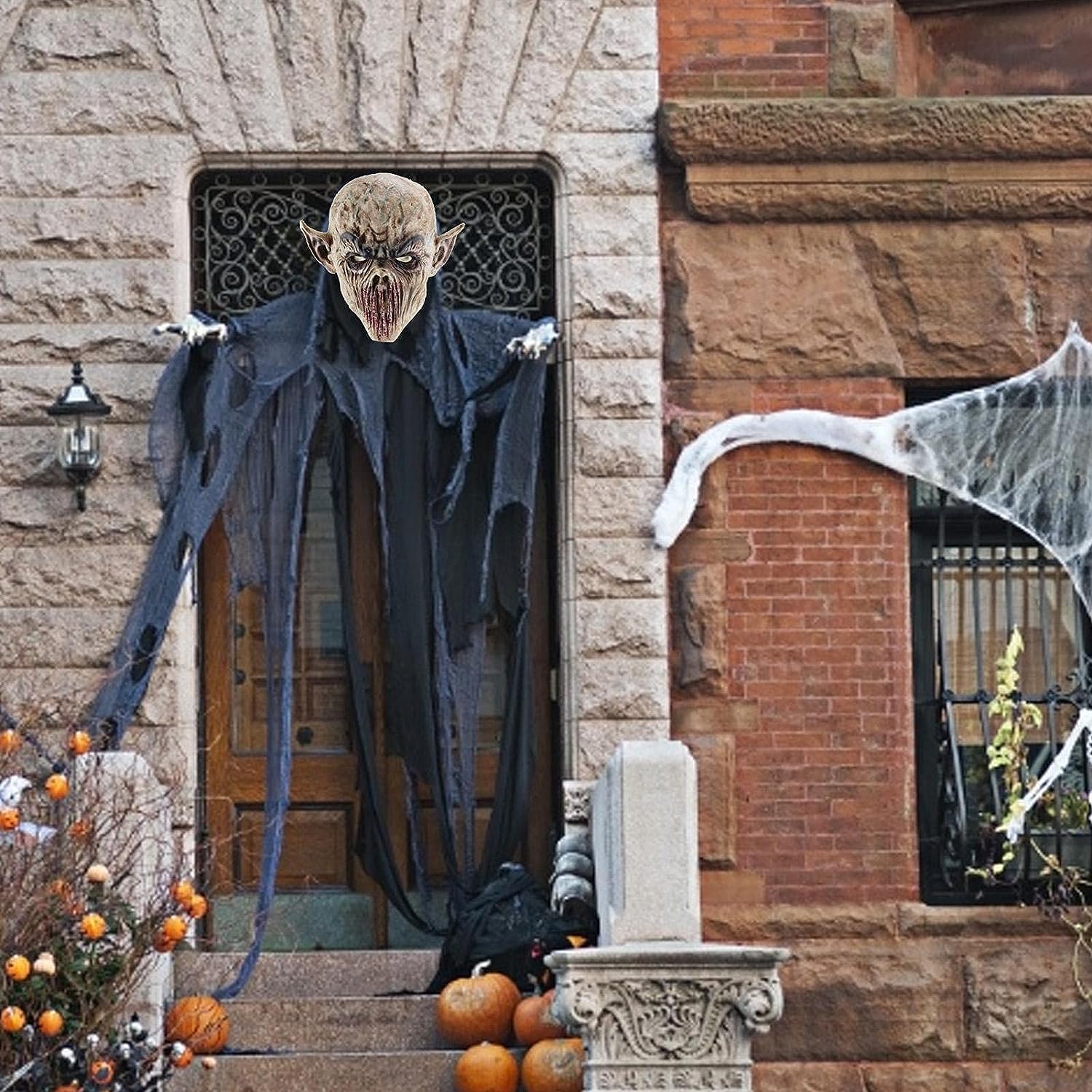 Маска за Хелоуин, Sunmostar, Латекс, Многоцветна - eMAG.bg