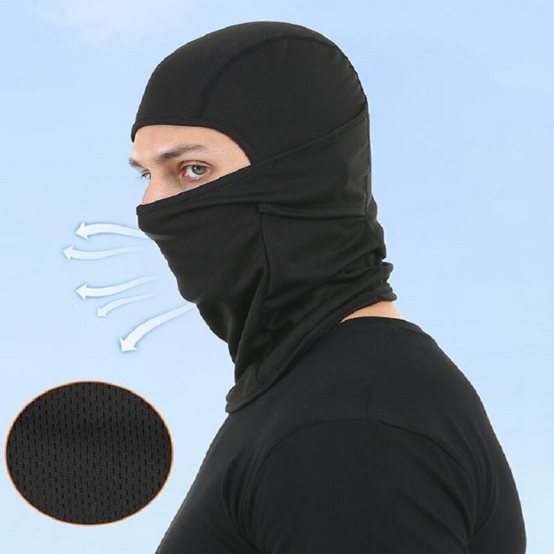 Masca de ciclism, Poliester, Negru - eMAG.ro