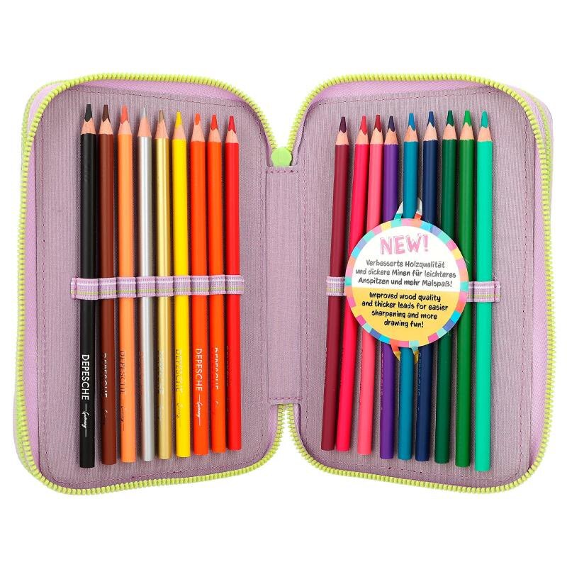 Penar echipat, Top Model, PVC, 18 creioane, 6 ani, Multicolor - eMAG.ro