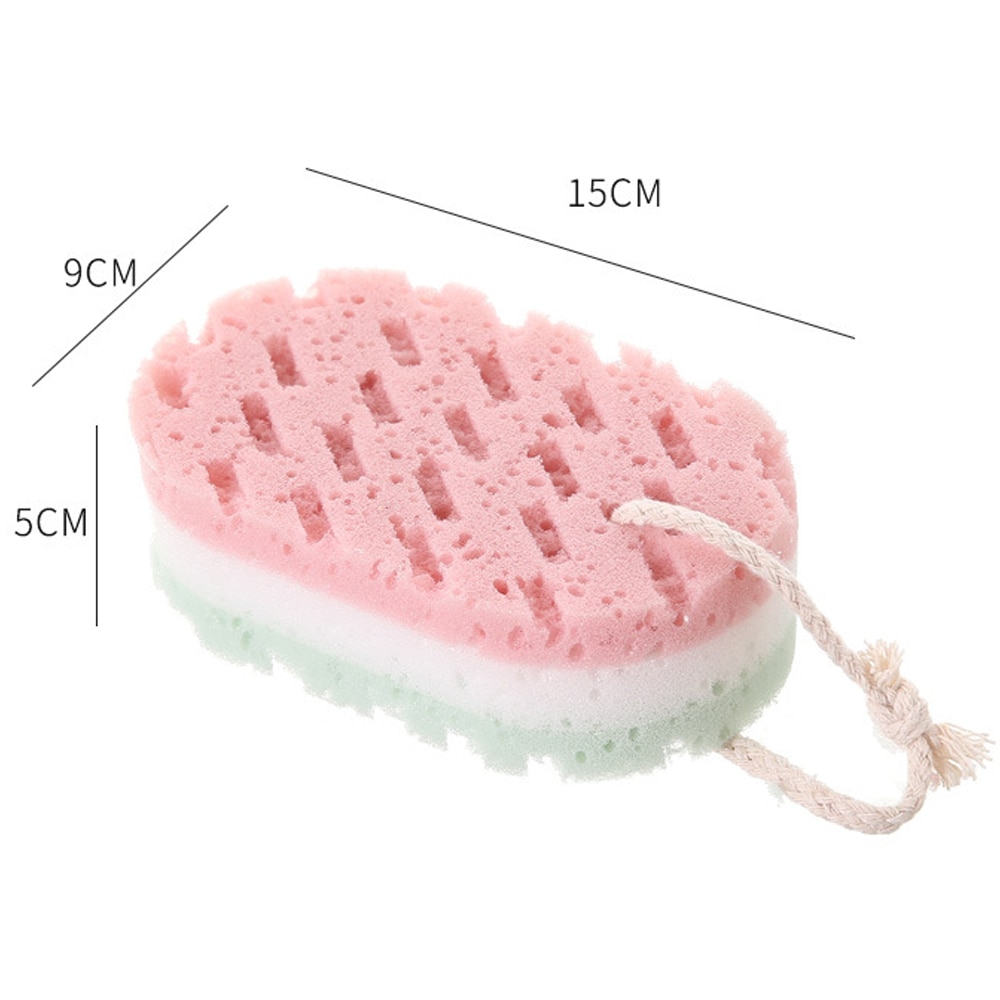 Set 5 bureti de baie, Burete, 5x9x15 cm, Roz/Gri - eMAG.ro