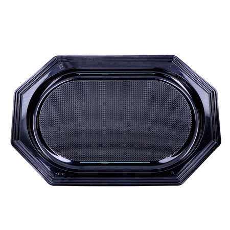Platou de unica folosinta, Plastic, Negru - eMAG.ro
